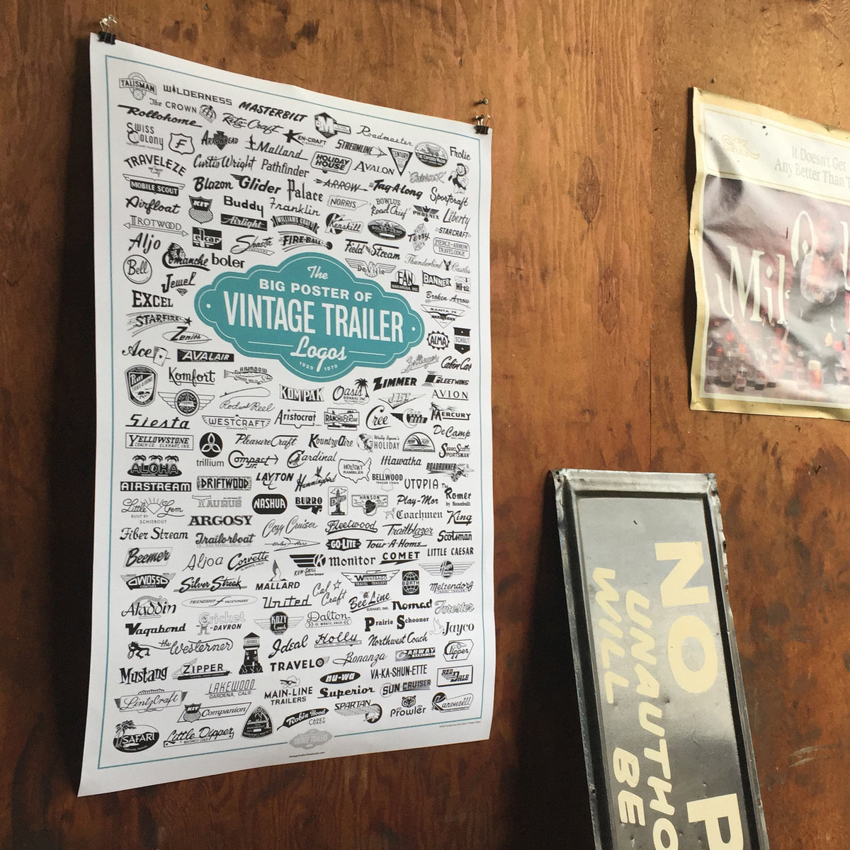 The Big Poster of Vintage Trailer Logos – Vintage Trailer Field Guide